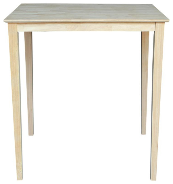 Solid Wood Top Table Styled Legs - Transitional - Dining Tables - by Bison Commerce | Houzz