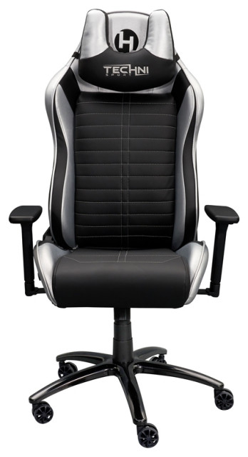 Techni Sport Ergonomic Polyurethane Fabric Racing Style Gaming Chair ...