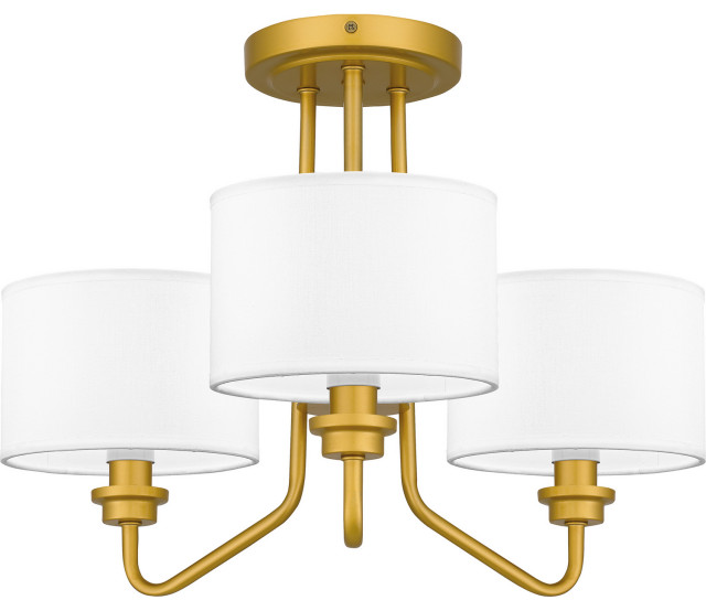 Quoizel-QSF5607PB- 3 Light Semi Flush Mount, Quoizel Semi-Flush Mount ...