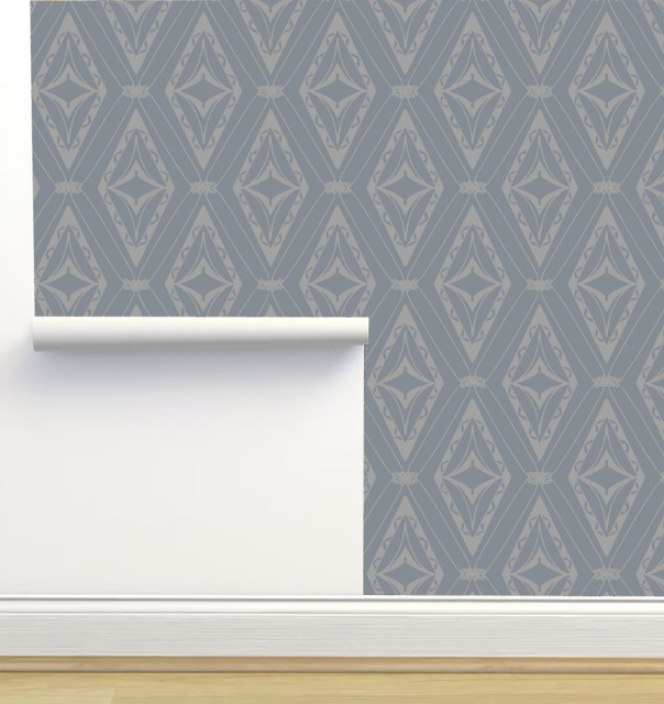 Diamond Slate Wallpaper by Monor Designs, 24"x144" - Contemporary - Wallpaper - by Limitless ...
