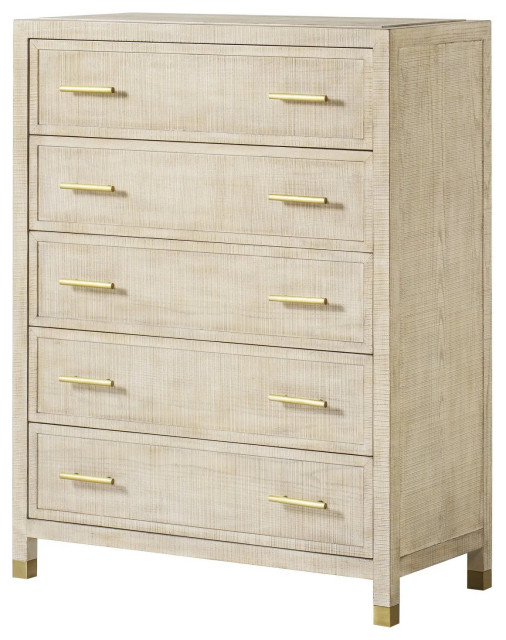 Sonder Living Classic Raffles Chest 5 Drawer - Contemporary - Dressers ...