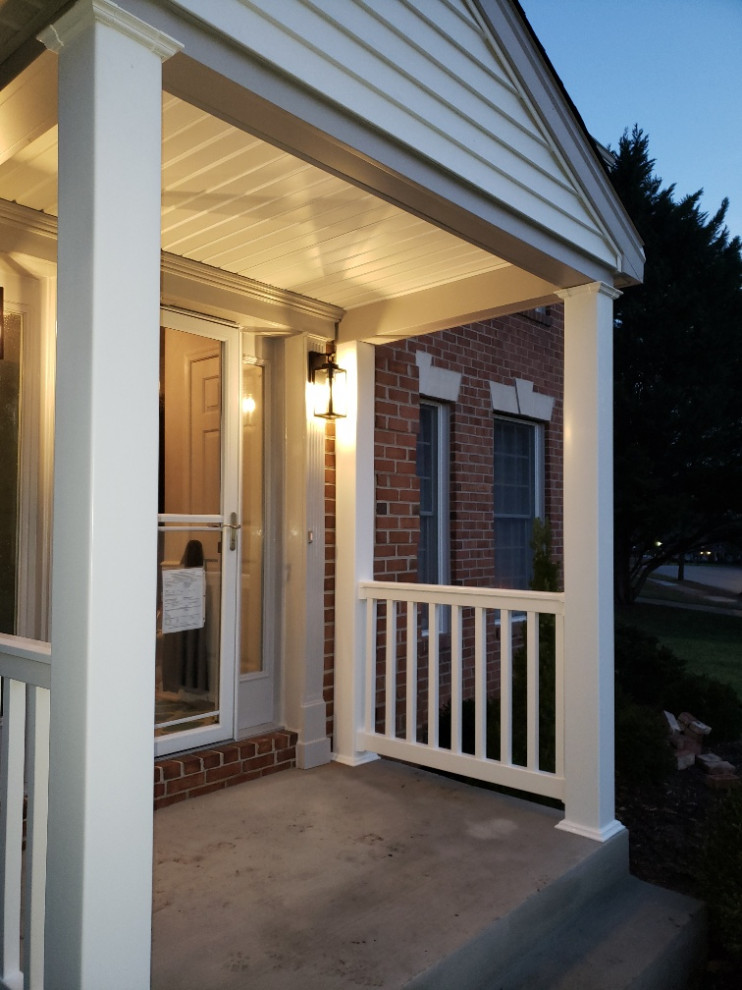 Burns Front Porch and concrete stairs - Traditional - Porch - Baltimore ...
