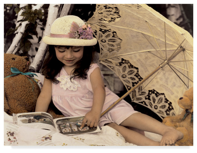 Sharon Forbes 'Story Time' Canvas Art, 19"x14" - Contemporary - Prints ...