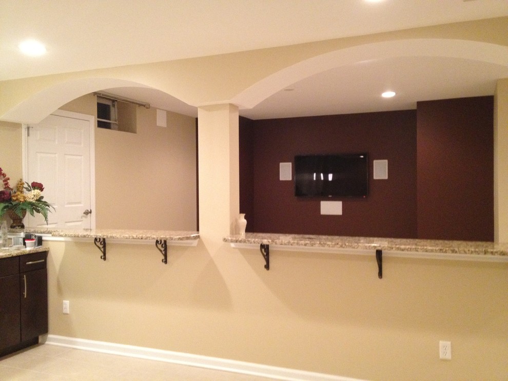 Basement half walls - New York - by Finished Basement NJ | Houzz