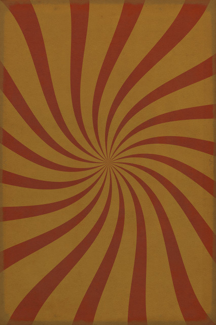 Pattern 59 Solar Flare 20x30 Vintage Vinyl Floorcloth - Transitional ...