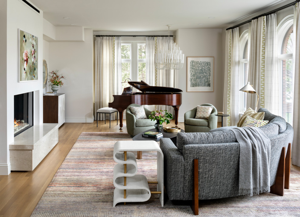 Dahlia St - Transitional - Living Room - Denver - by Factor Design ...