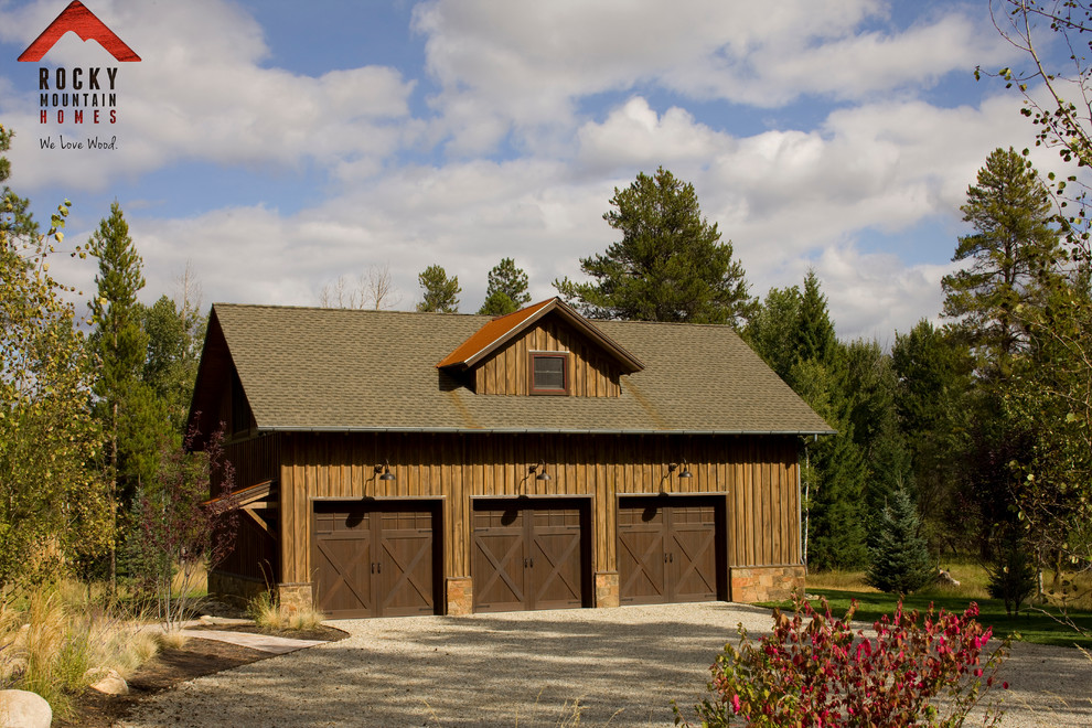Mountain Living-Rocky Mountain Homes - Rustic - Garage - Other - by ...