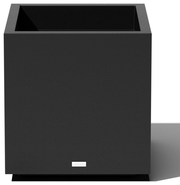 Veradek Block Series Cube Planter, Medium - Transitional - Outdoor Pots ...