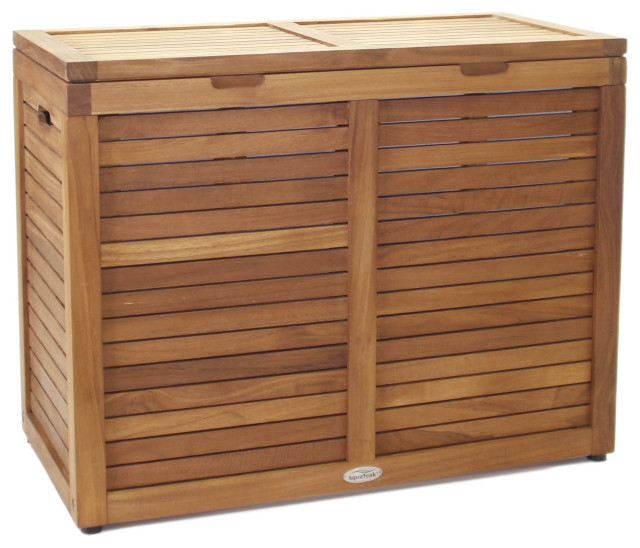 Spa Medium-Size Double Teak Laundry or Storage Hamp - Transitional ...