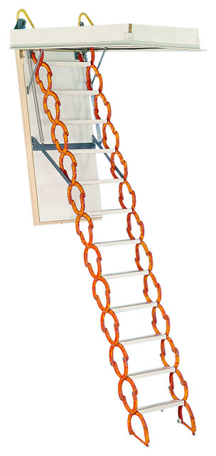Rainbow Prestige Scissor Style Attic Ladder - Contemporary - Ladders ...