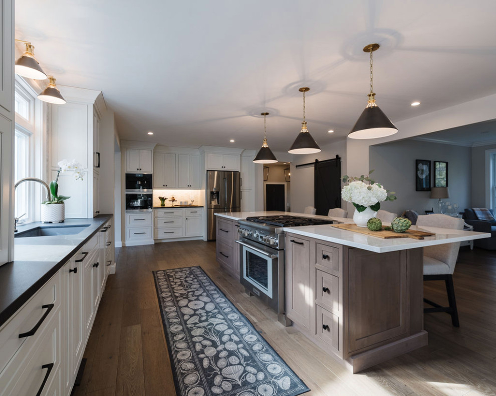 LUXURY HOME REDESIGN - Transitional - Kitchen - Boston - by Heather ...