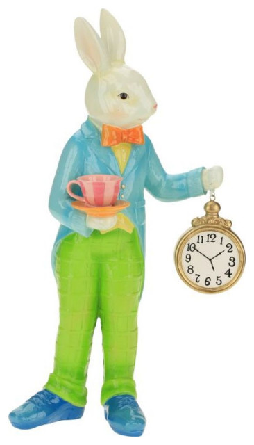 Mark Roberts 2021 Rabbit with Clock Figurine, 18.5" - Eclectic ...