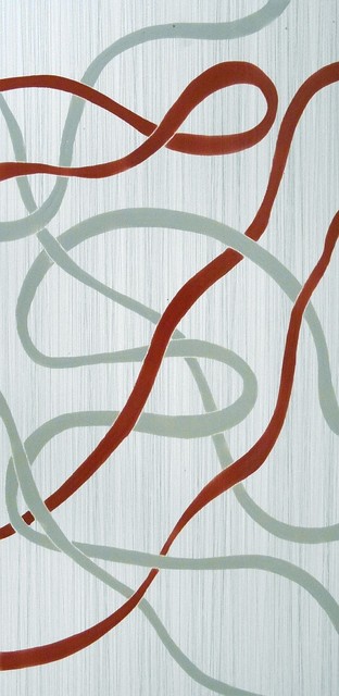 12"x24" Chic Ribbons Geometric Tile - Contemporary - Tile Murals - by ...