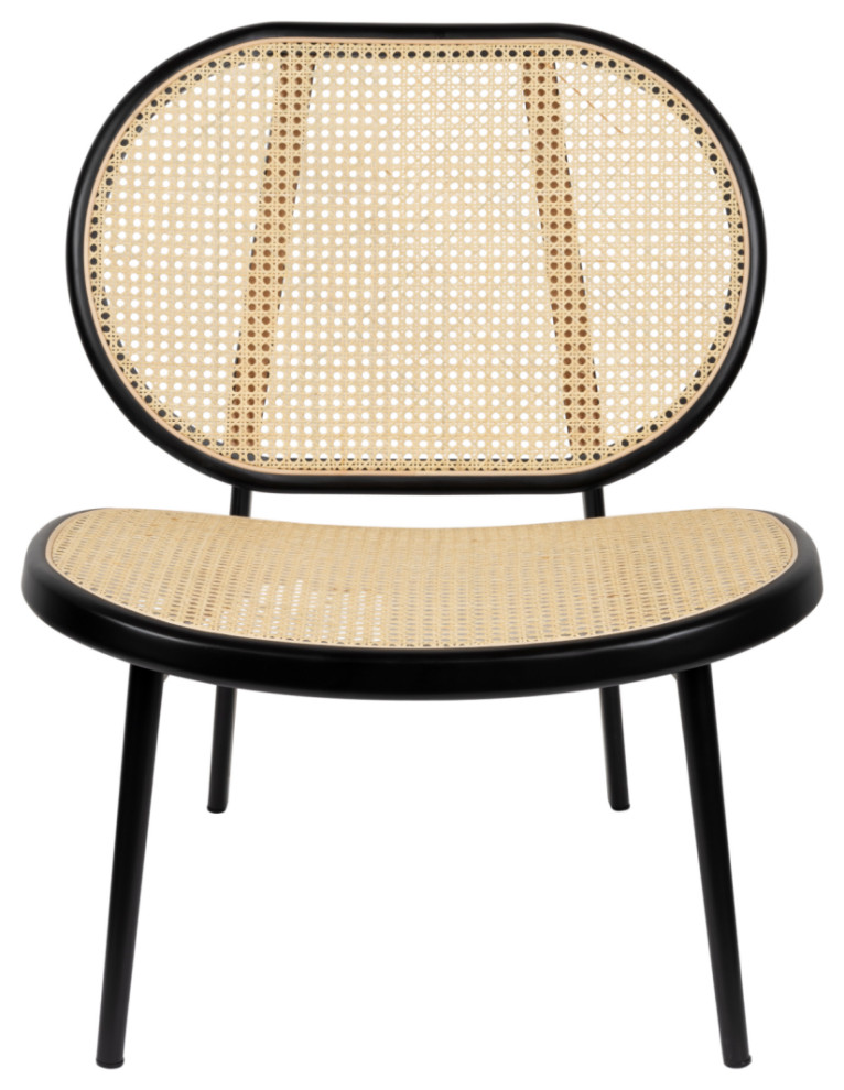 Webbed Rattan Lounge Chair | Zuiver Spike - Tropical - Armchairs And ...