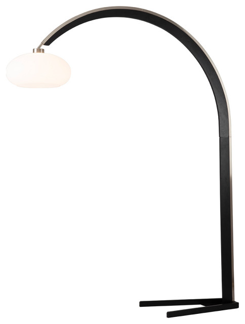 Vaulted Arc Floor Lamp by Peter Morelli - 86", 1968 design, Satin ...