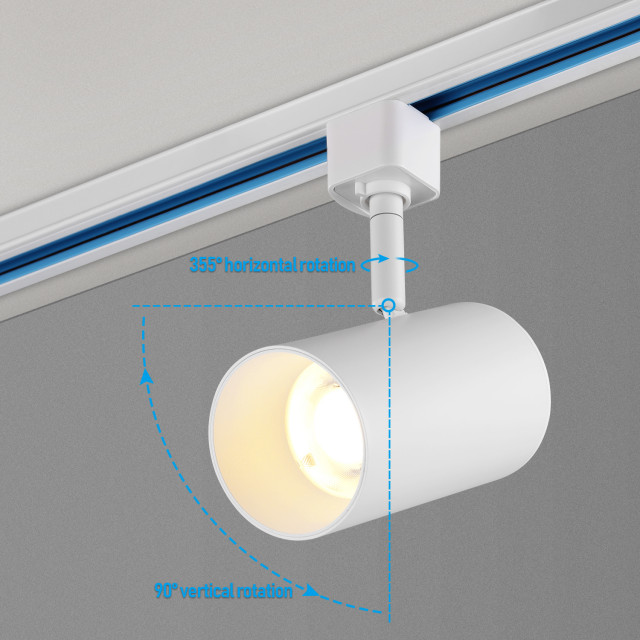 12 Pack 5CCT LED Track Lighting Heads, H Type Spotlight Fixtures ...