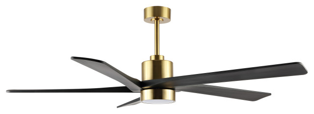 64" 5-Blade LED Ceiling Fan With Light Kit and Remote Control ...