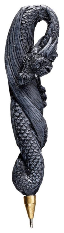 Design Toscano Dermott Dragon Pen - Asian - Desk Accessories - by ...