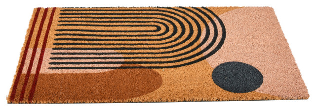 Geometric Coir Doormat - Contemporary - Doormats - by Olive Grove | Houzz