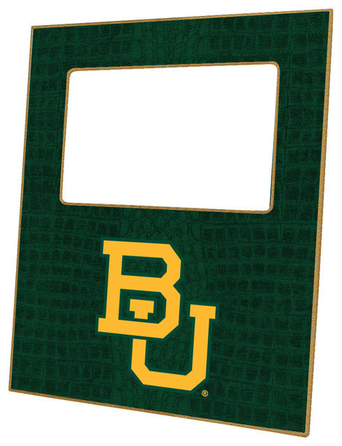 F3128- Baylor Picture Frame Interlocking BU on Green Crock ...
