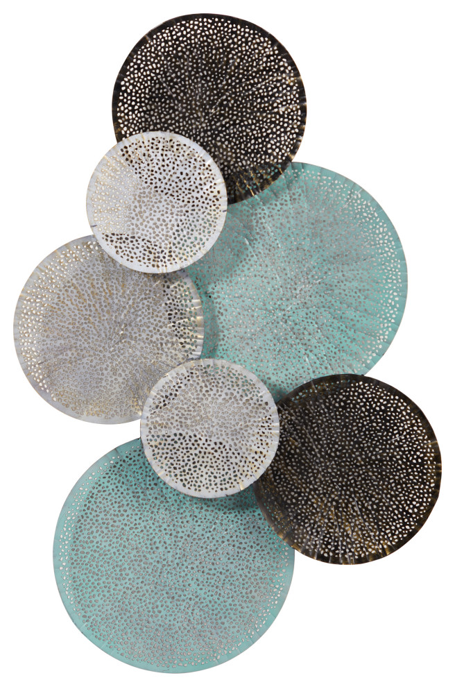 2.5' x 1' Layered Metal Wall Art Decor - Contemporary - Metal Wall Art ...