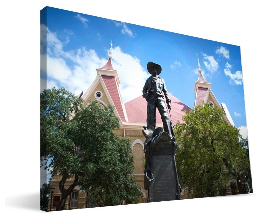 SWT Bobcats Old Main Canvas Print, 16"x24", 16"x24" - Contemporary ...