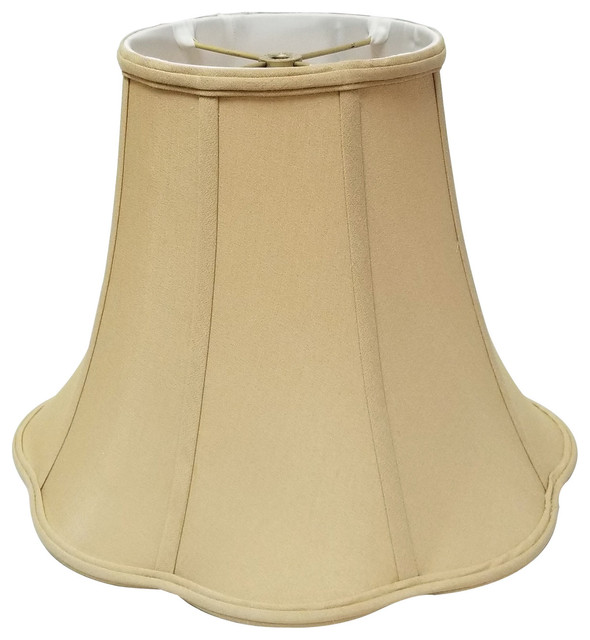 Royal Designs Bottom Outside Scallop Bell Lamp Shade - French Country ... Royal Designs Bottom Outside Scallop Bell Lamp Shade - French Country ...