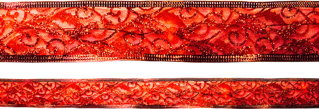 Battery Operated Ribbon Light 18 Red LEDs Red Ribbon - Contemporary ...