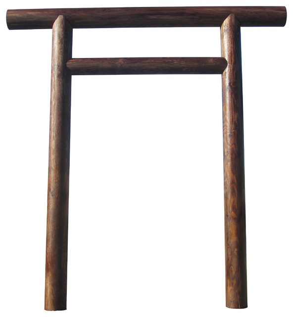 SamsGazebos Japanese Shrine Shinmei Style Wooden Torii Garden Gate 8 ft ...