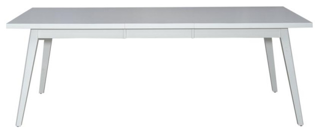 Rectangular Leg Table - White Farmhouse White - Contemporary - Dining ...