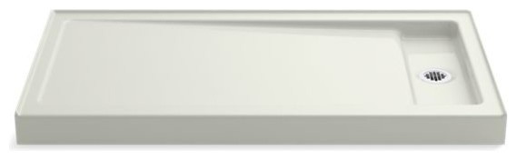 Bellwether 60"x32" Single-Threshold Shower Base With Right Offset Drain ...