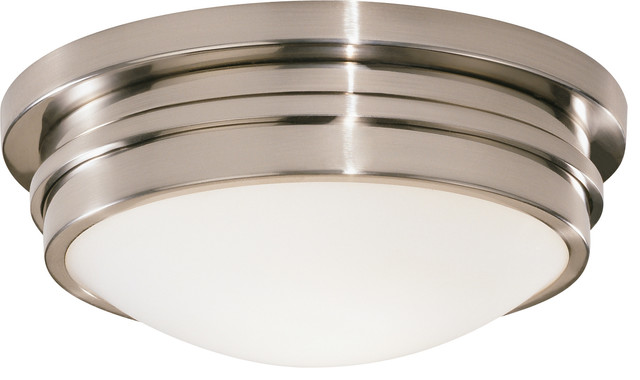 Robert Abbey B1316 One Light Flushmount Roderick Antique Silver - Transitional - Flush-mount ...