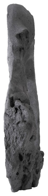 Colossal Cast Stone Sculpture, Single Hole, Charcoal Stone, 59x16x94"h ...