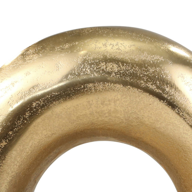 16 Inches Aluminum Frame Large Oval Sculpture, Bright Gold ...