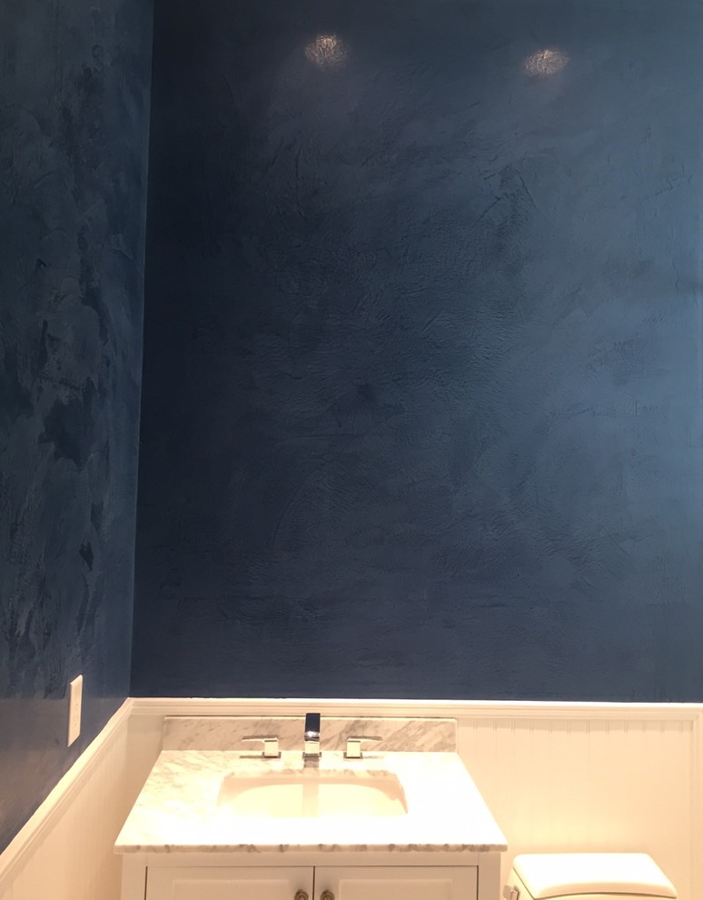 Cobalt Blue Venetian Plaster - Beach Style - Miami - by Shoofly Design ...