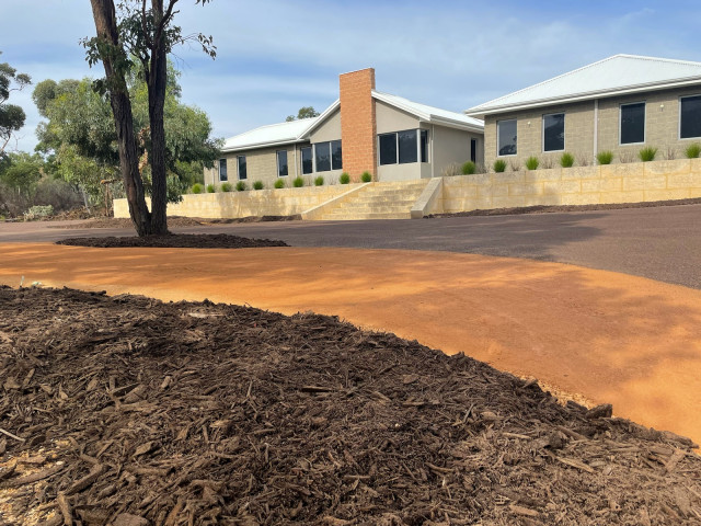 Wattle Grove Two-tone Driveway and Hardstand - Contemporary - House ...
