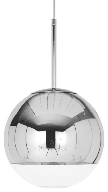 Sphere Chrome Mirrored Pendant Light - Contemporary - Pendant Lighting ...