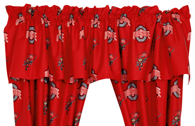 Ohio State Buckeyes Printed Curtain Valance, 84"x15" - Contemporary ...