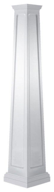 Endura-Craft Craftsman Classic, Square Tapered, Recessed Panel Column ...