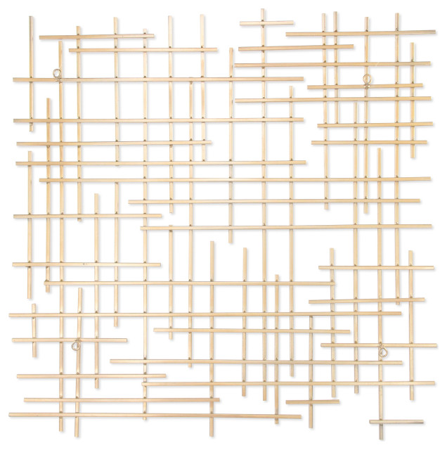 Cheungs Iquara Modern Decorative Small Gold Square Metal Wall Art ...