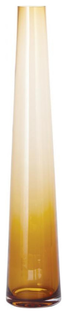 Glass Tower Large Amber Vase - Contemporary - Vases - by Lighting ...