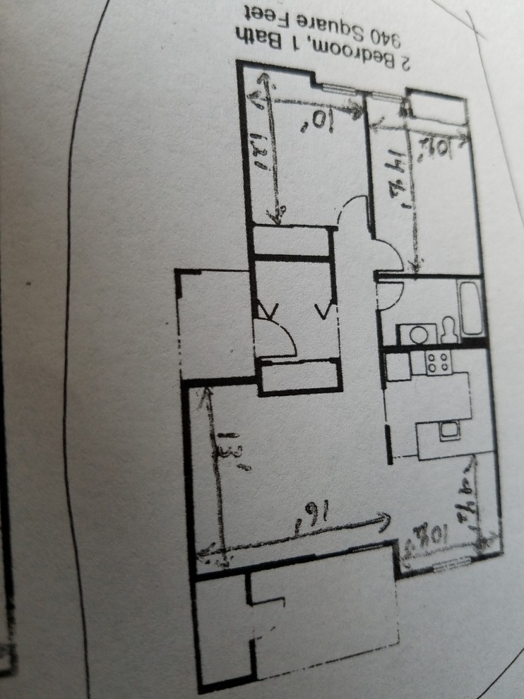 Square feet vs inches