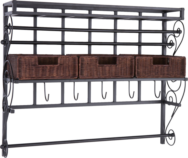 Wall Mount Craft Storage Rack - Tropical - Wall Organizers - by ...