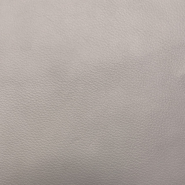 Claude Dual Power Reclining Sofa, Light Gray Genuine Leather ...
