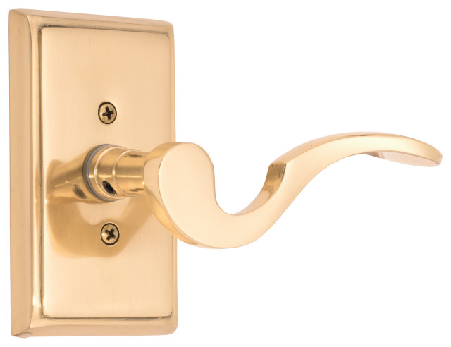 Quaker Double Dummy Set - Transitional - Door Levers - by BRASS Accents ...