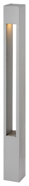 4W 1 LED Square Small Bollard - 2 Inches Wide by 20 Inches High ...