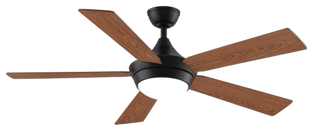 Celano v2 52" - Dark Bronze with Cherry/Dark Walnut Reversible Blades ...