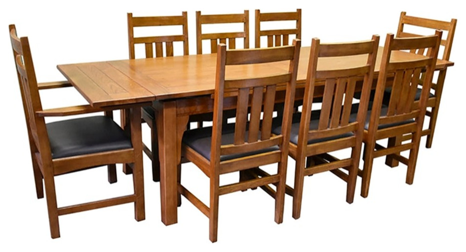 Crafters and Weavers Arts and Crafts Solid Wood Stow Table Set in Light ...
