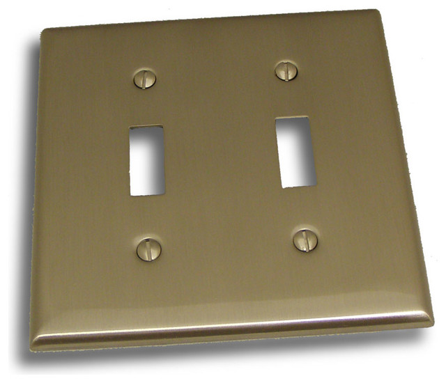 Double Outlet Plate - Transitional - Switch Plates And Outlet Covers ...