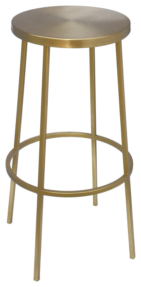 Tyson Contemporary Durable Iron Stool - Contemporary - Bar Stools And ...